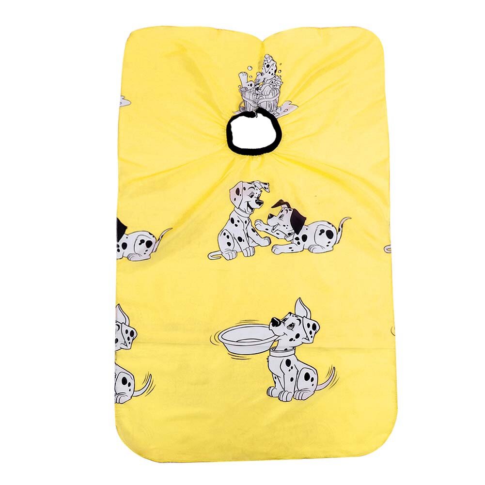 Детский мультяшный парикмахерский фартук, милый парикмахерский халат для стрижки и окрашивания волос, накидка (желтый)