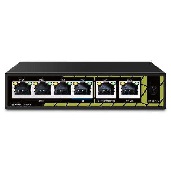 Коммутатор PoE Tantos TSn-4FP6F2P