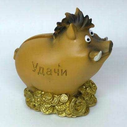 Копилка Альянс "Кабан", 9х6х9,5 см (HOL21478)