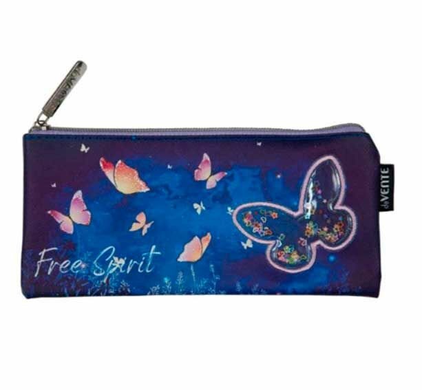 Пенал-косметичка deVENTE 215х90х10, "Free Spirit" кожзам, на молнии (7024340)