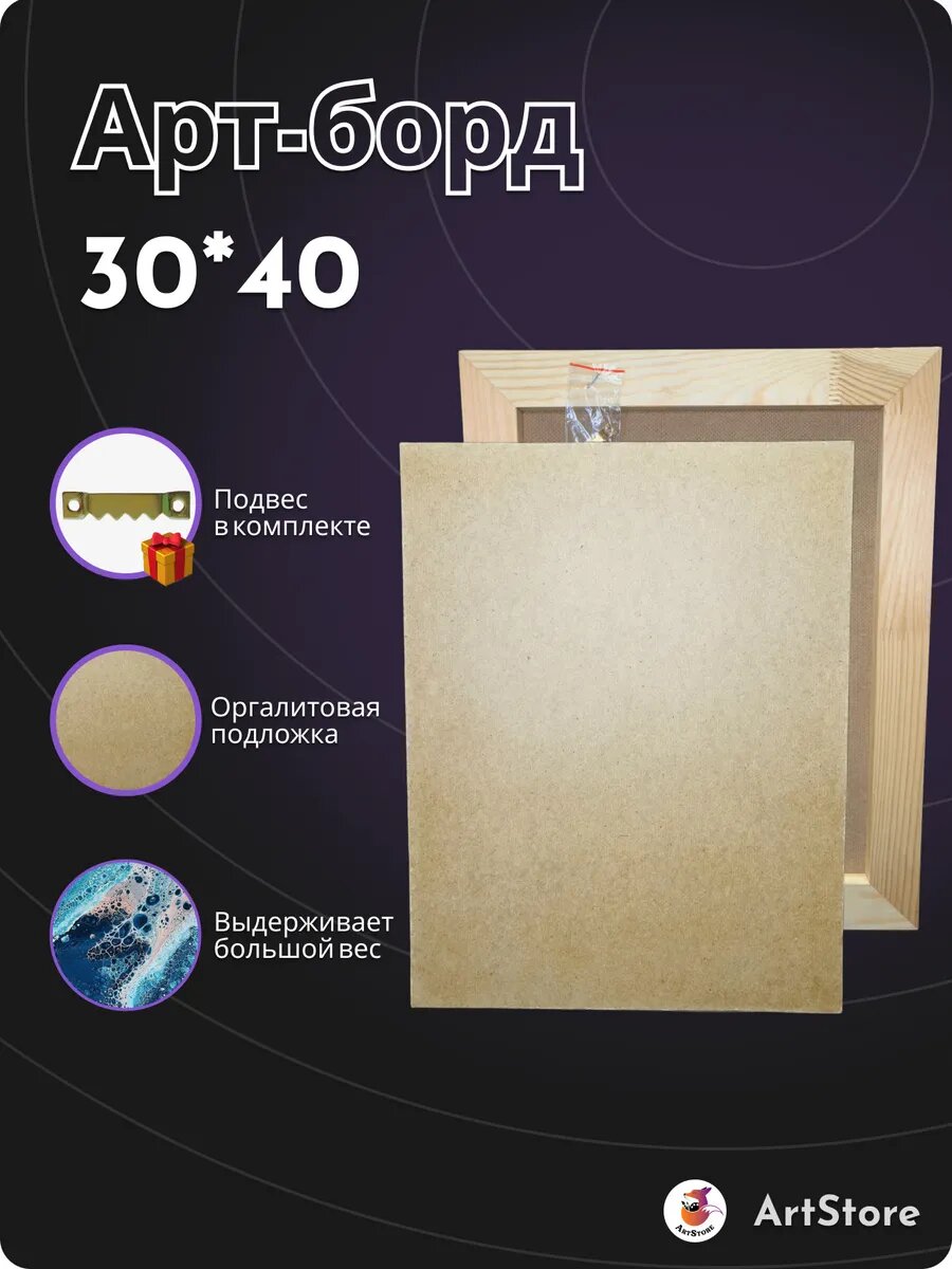 Арт-Борд на подрамнике 30х40