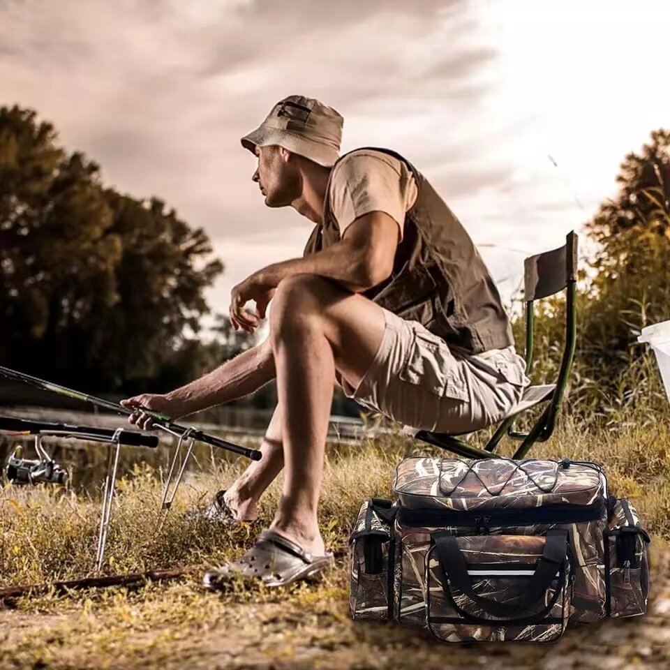 Сумка для рыболовных снастей большой емкости, водонепроницаемая сумка для хранения 50X30X25CM