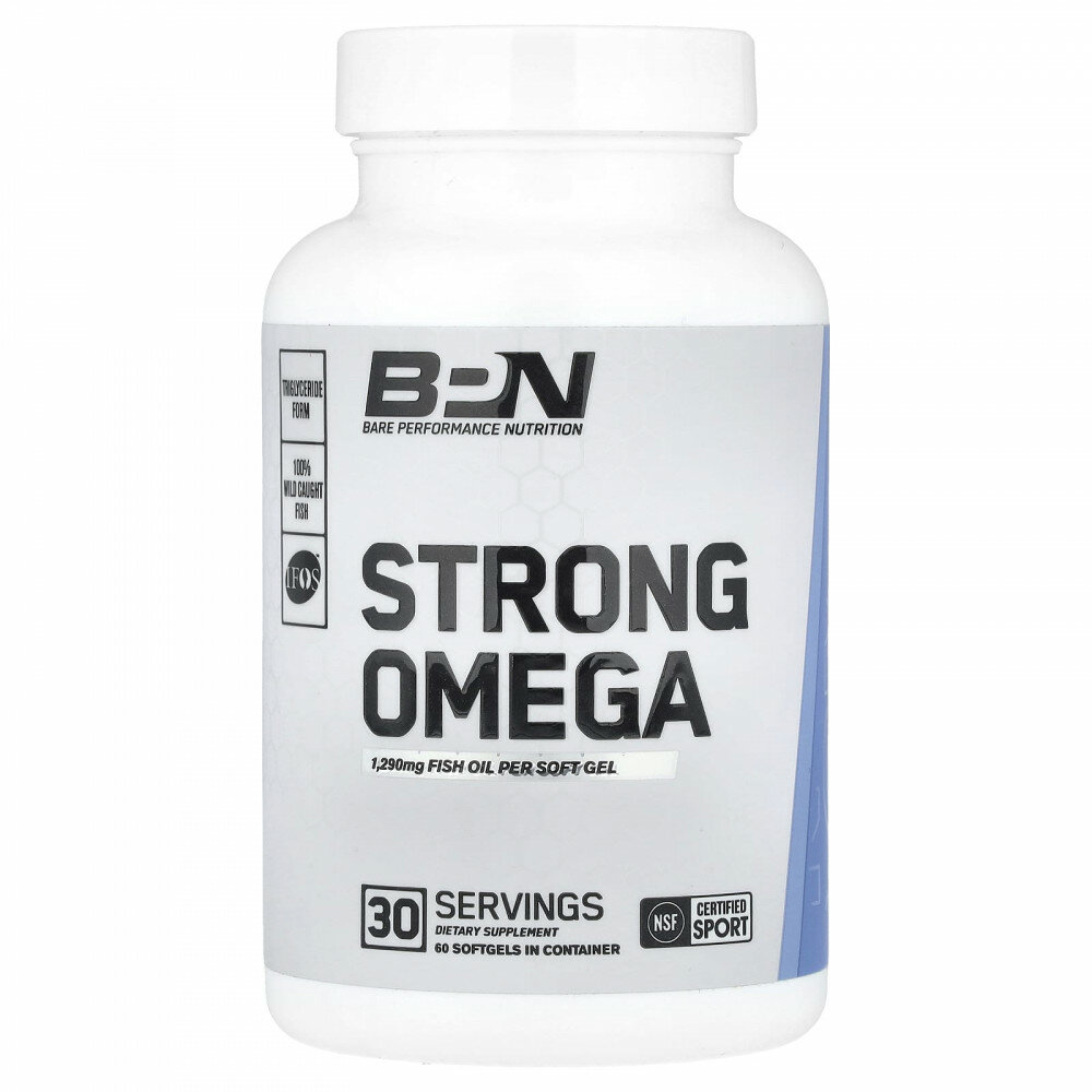 BPN, Strong Omega, 60 капсул (1290 мг в каждой капсуле)