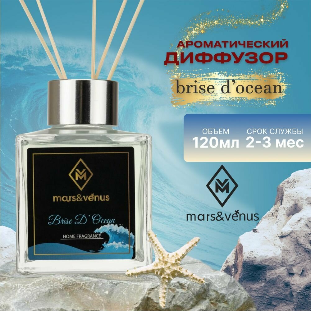 Аромадиффузор для дома Mars&Venus Brise D'Ocean 120 ml