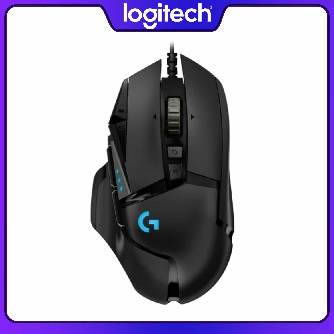 Logitech G, мышка для компьютера G502 HERO, Версия CN, черный