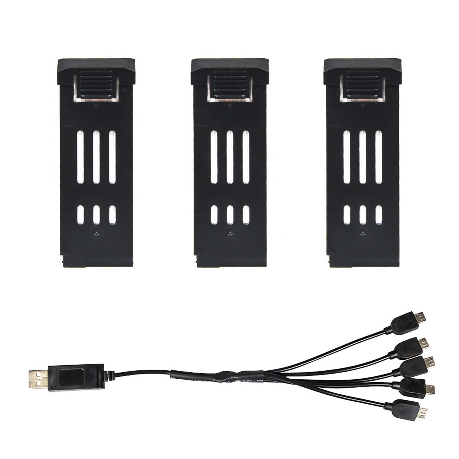 Набор аккумуляторов для дрона, 3 шт, 1200 мАч, аккумулятор для дрона, 5 в 1, сменные аксессуары для зарядного кабеля для E58