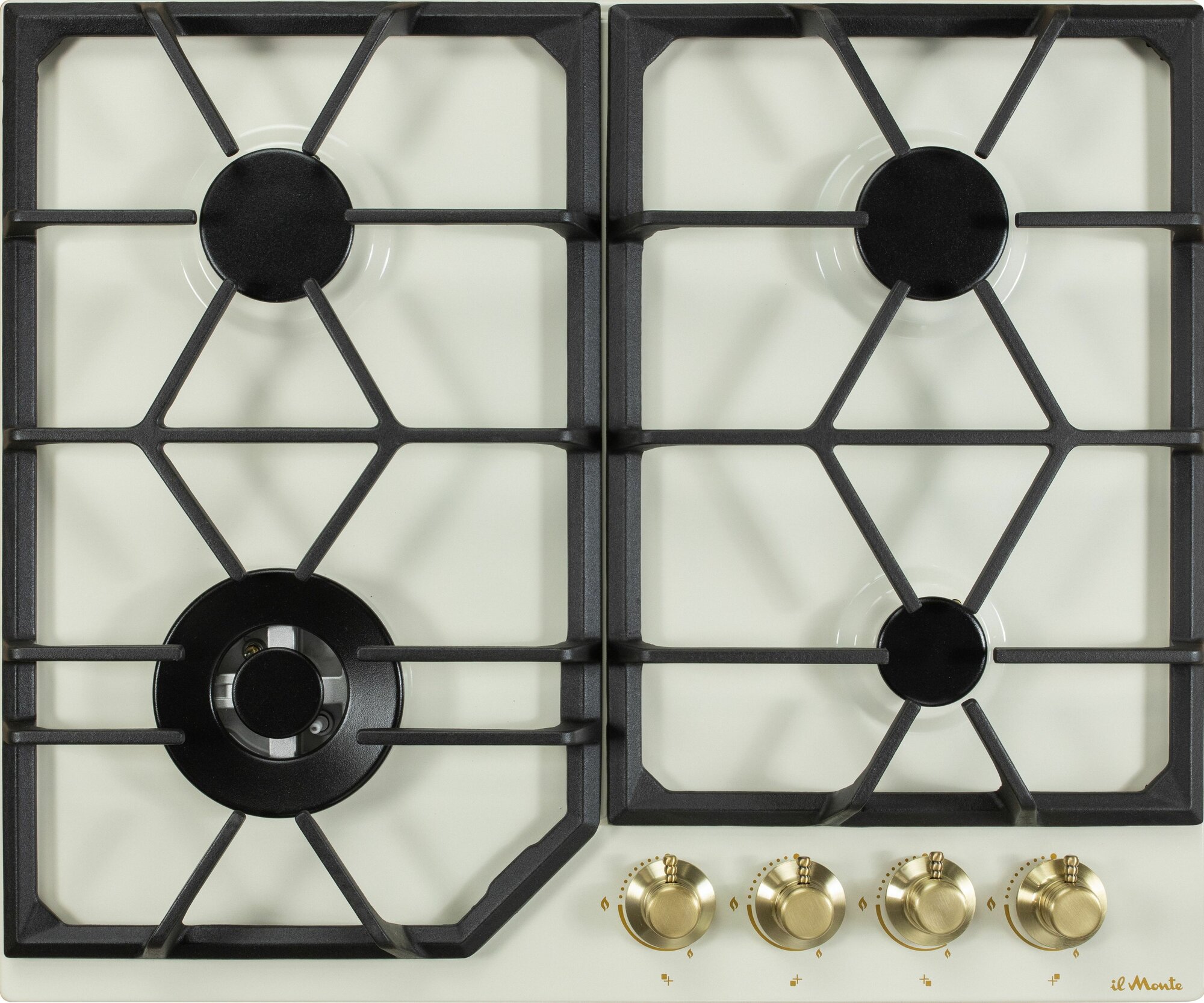 Варочная панель газовая BH-647E IVORY RUSTICO, 4 конфорки, бежевый