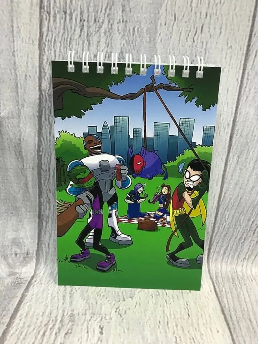 Блокнот Юные Титаны Вперёд/A4