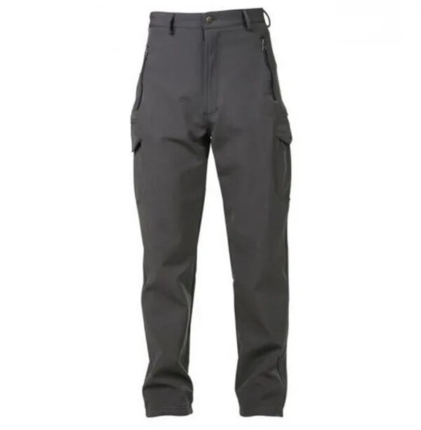 Эдси зимние тактические камуфляжные флисовые брюки Серый, М, Gray