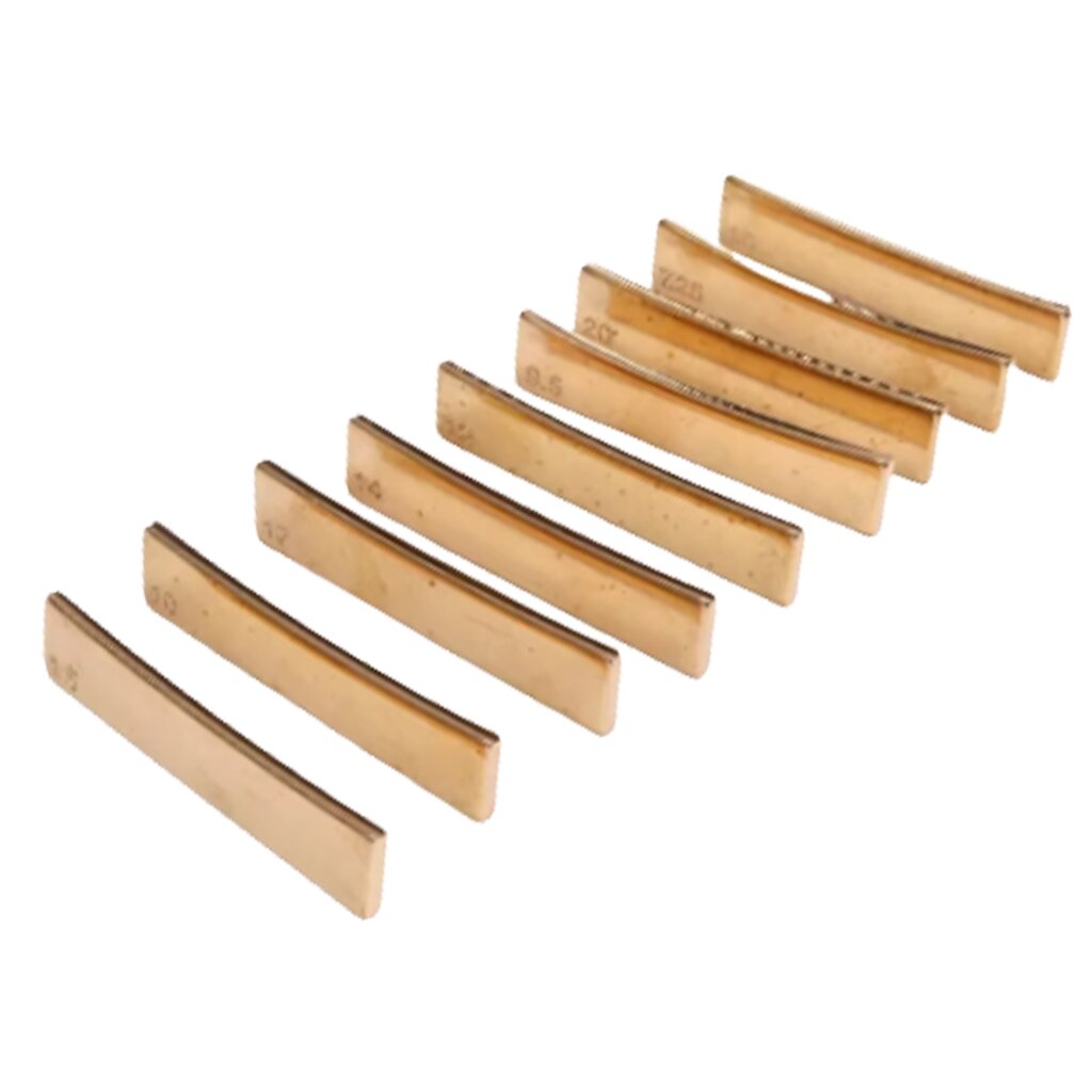 Набор из 9 листов прессованной меди с пазами