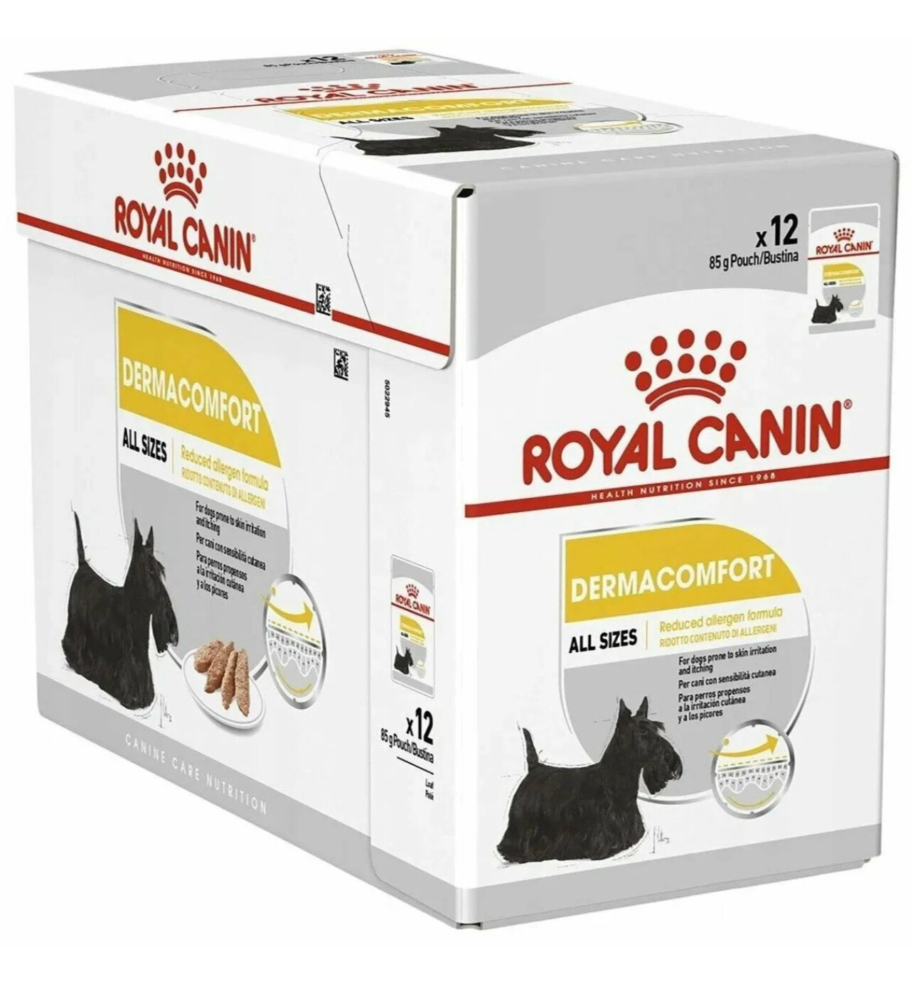 Влажный корм для собак Royal Canin Dermacomfort для здоровья кожи и шерсти 12 шт. х 85 г