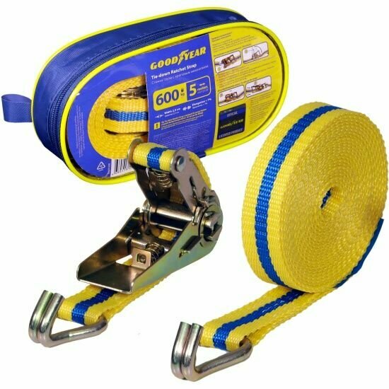 Goodyear Стяжка груза с храповым механизмом 600 кг, 5 м