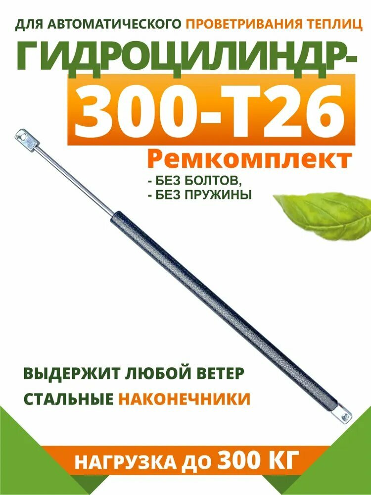 Ремкомплект гидроцилиндра 300-Т26, для автоматов проветривания, стальной корпус