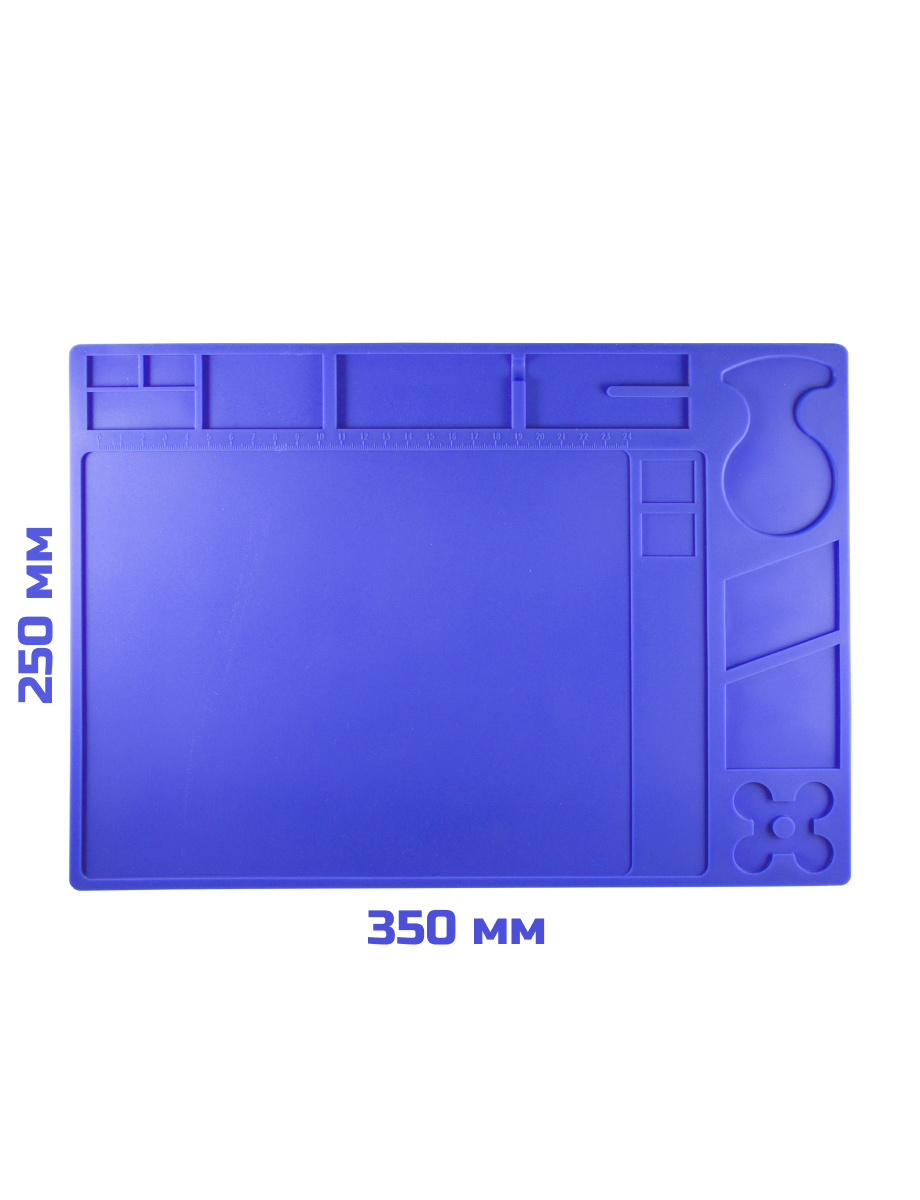 Антистатический силиконовый коврик (большой) размер 350х250, Горячий воздух 300С , касание металлом