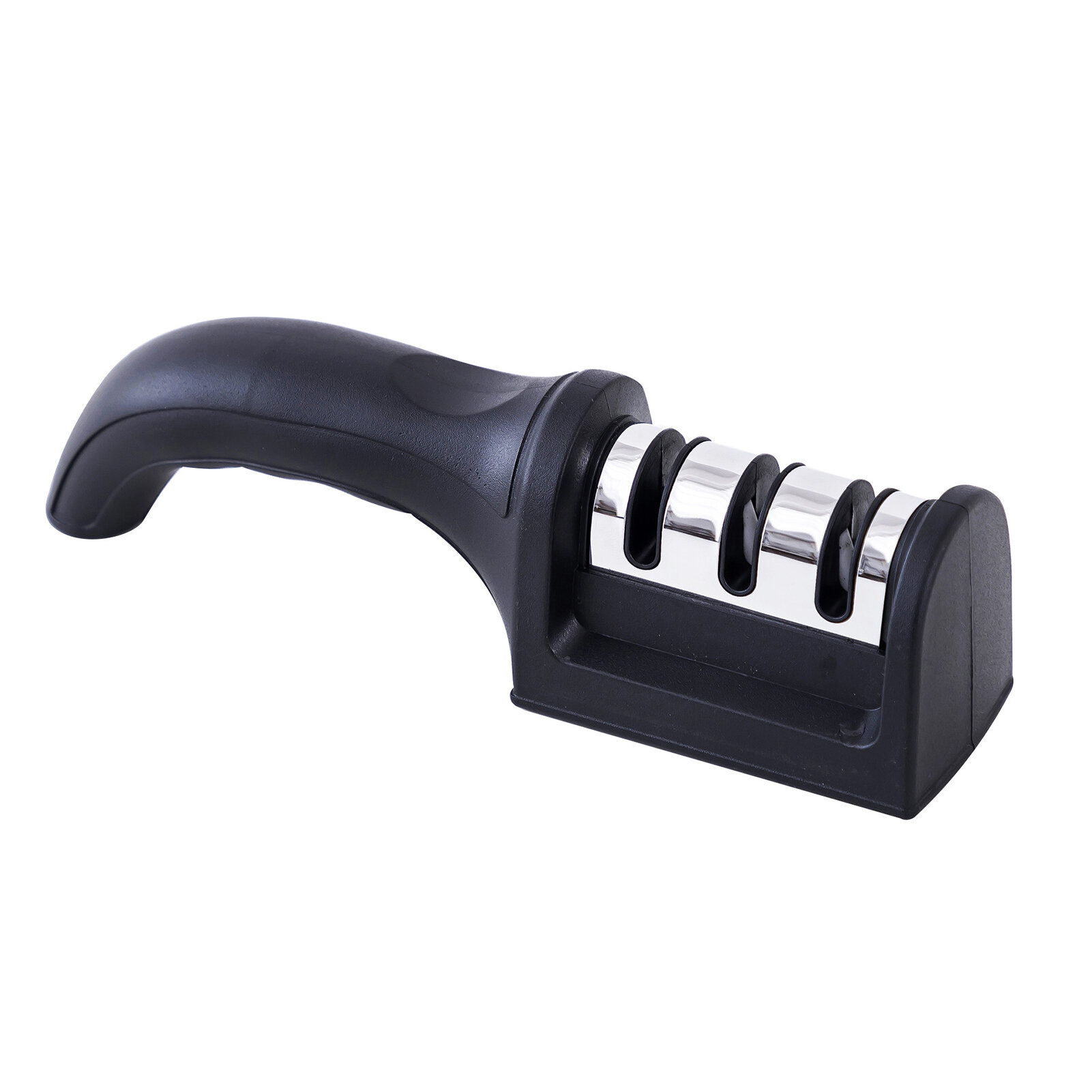 Черная кухня 3 -ступенчатое лезвие эргономик эргономика с использованием инструмента заточки ножа