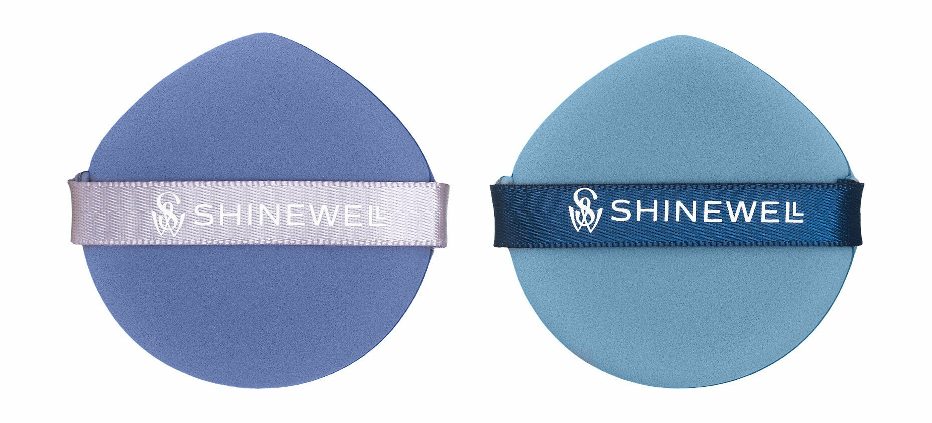 SHINEWELL Набор для макияжа (Спонж голубой + Спонж синий)