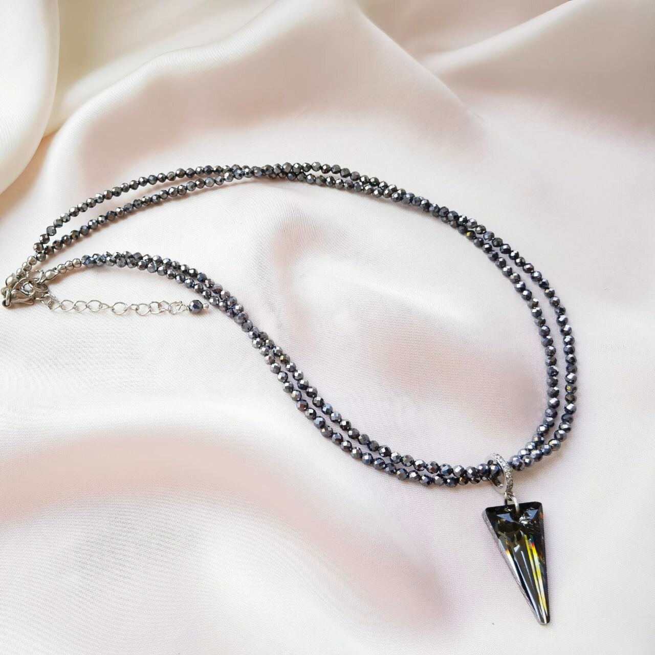 Колье Камни Елены, кристаллы Swarovski