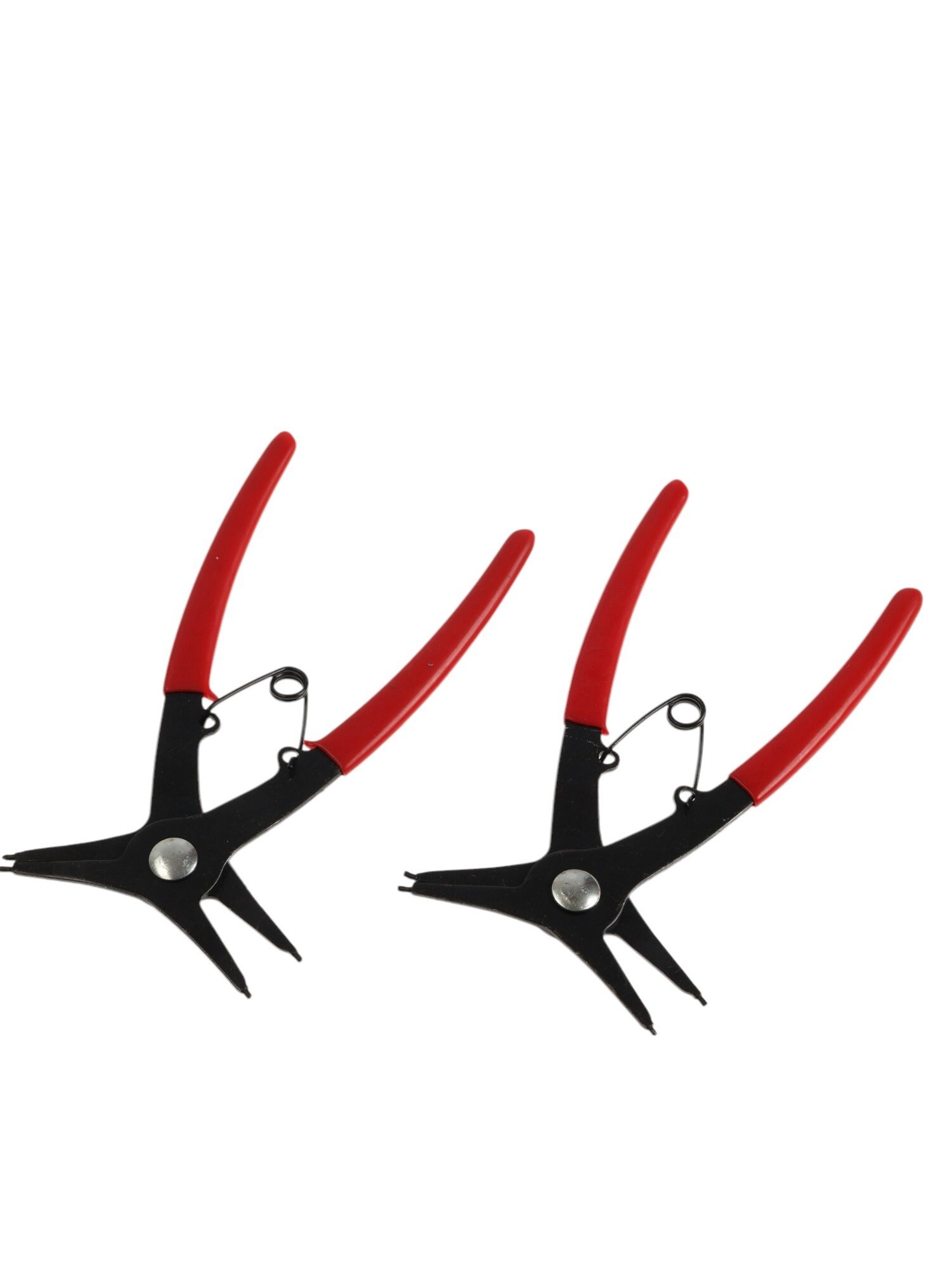 Набор съемников для стопорных колец тундра, 130 мм, черный/красный