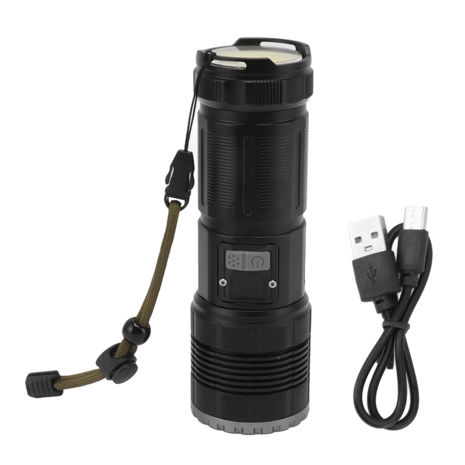 Светодиодные фонарики, многофункциональные, масштабируемые, высокой мощности, перезаряжаемые через USB, для использования в чрезвычайных ситуациях на открытом воздухе