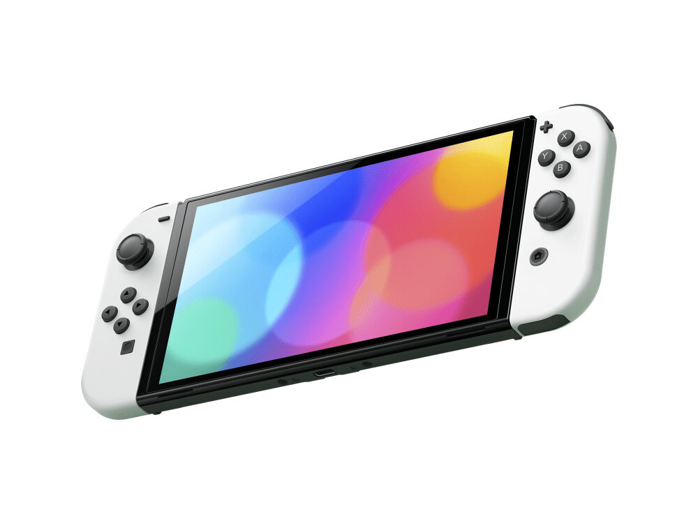 Игровая консоль Nintendo Switch OLED, белая