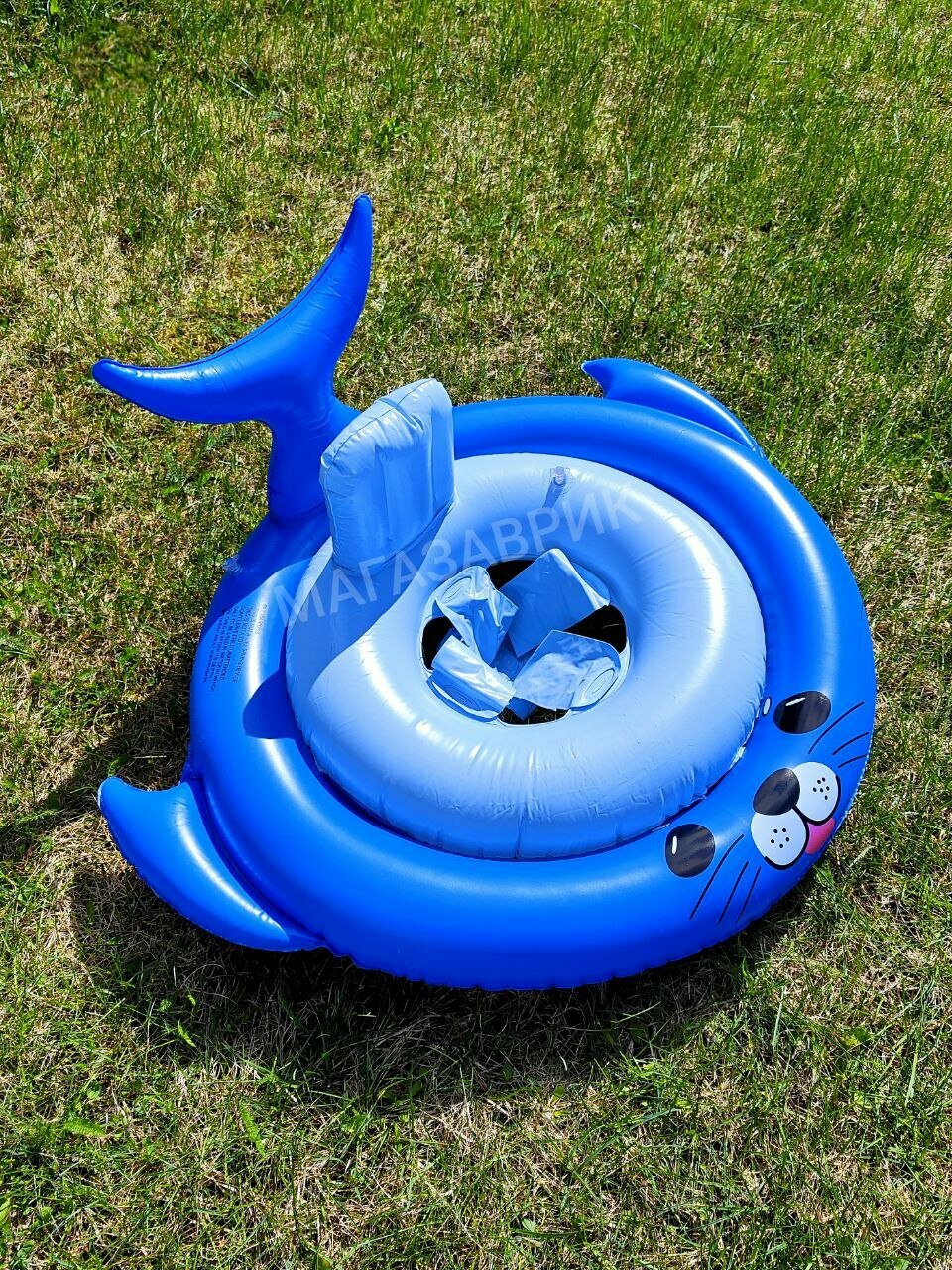 Надувной круг Морской котик для плавания с сиденьем/трусиками