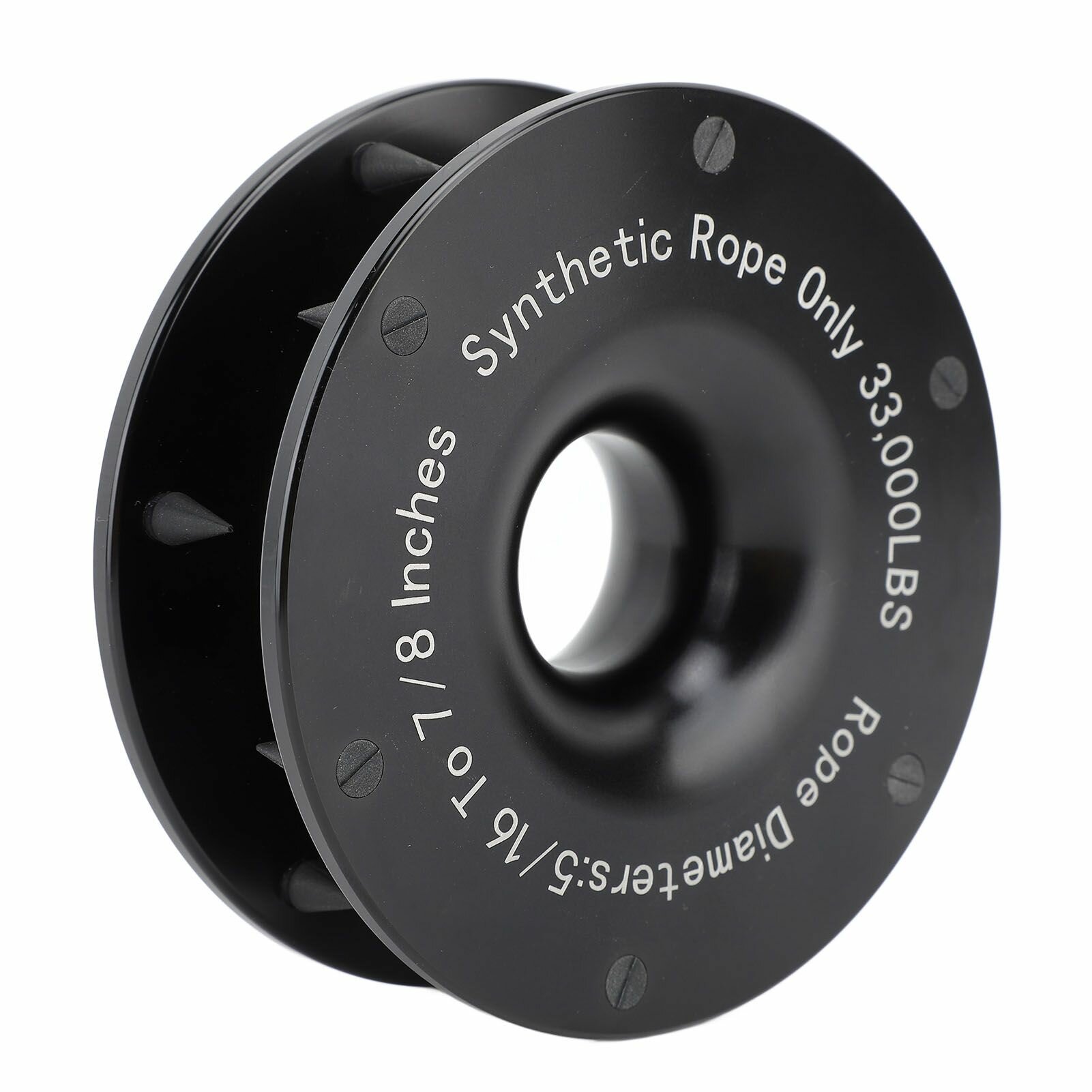 Алюминиевый блок лебедки, разрывная нагрузка 33000 фунтов, для троса 5/16 7/8", черный