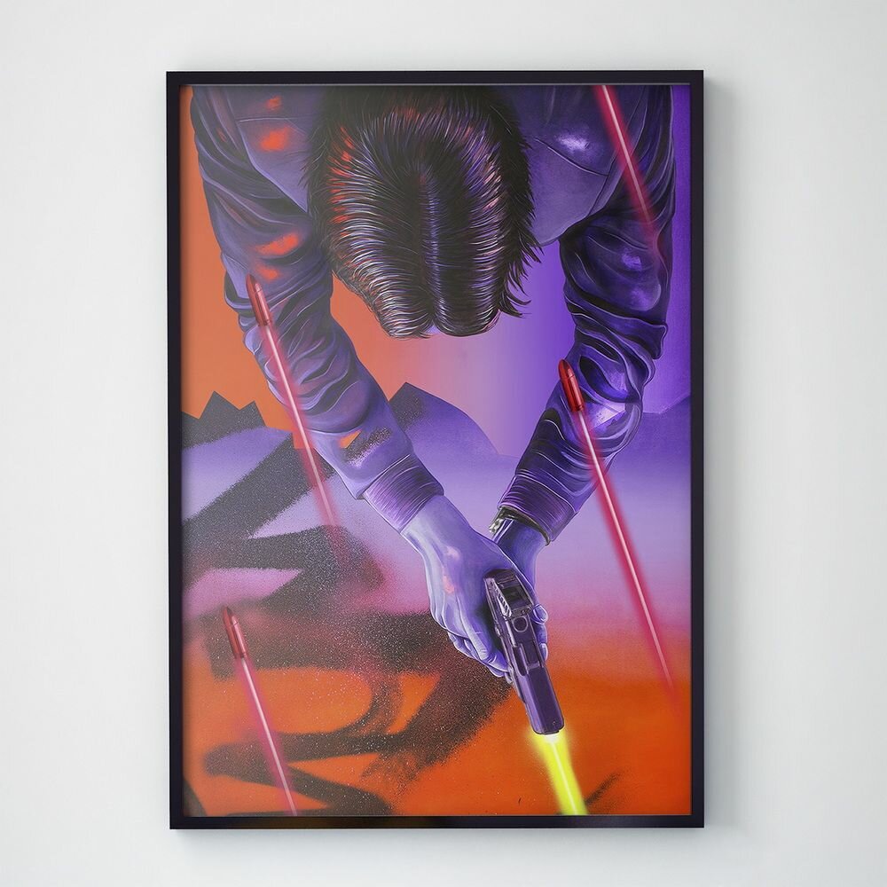 Плакат, постер John Wick, Джон Уик на бумаге, размер 21х30см