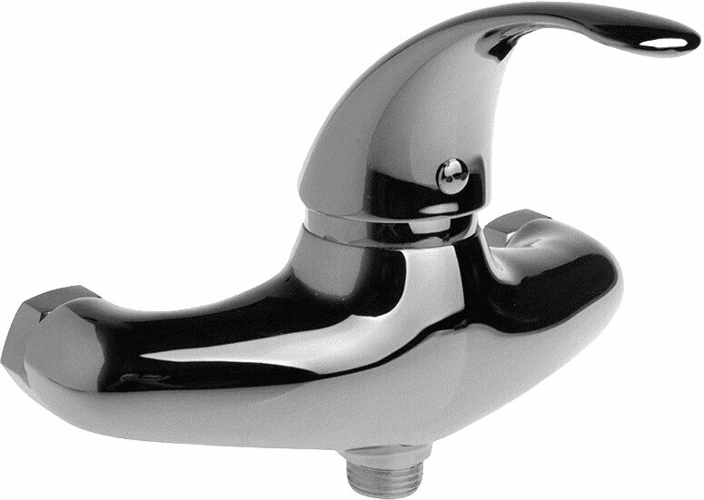 Смеситель для душа Paini Fiori F2CR511LMKM хром, глянцевый, настенный, латунный, однорычажный, без лейки, смеситель для ванны с душем