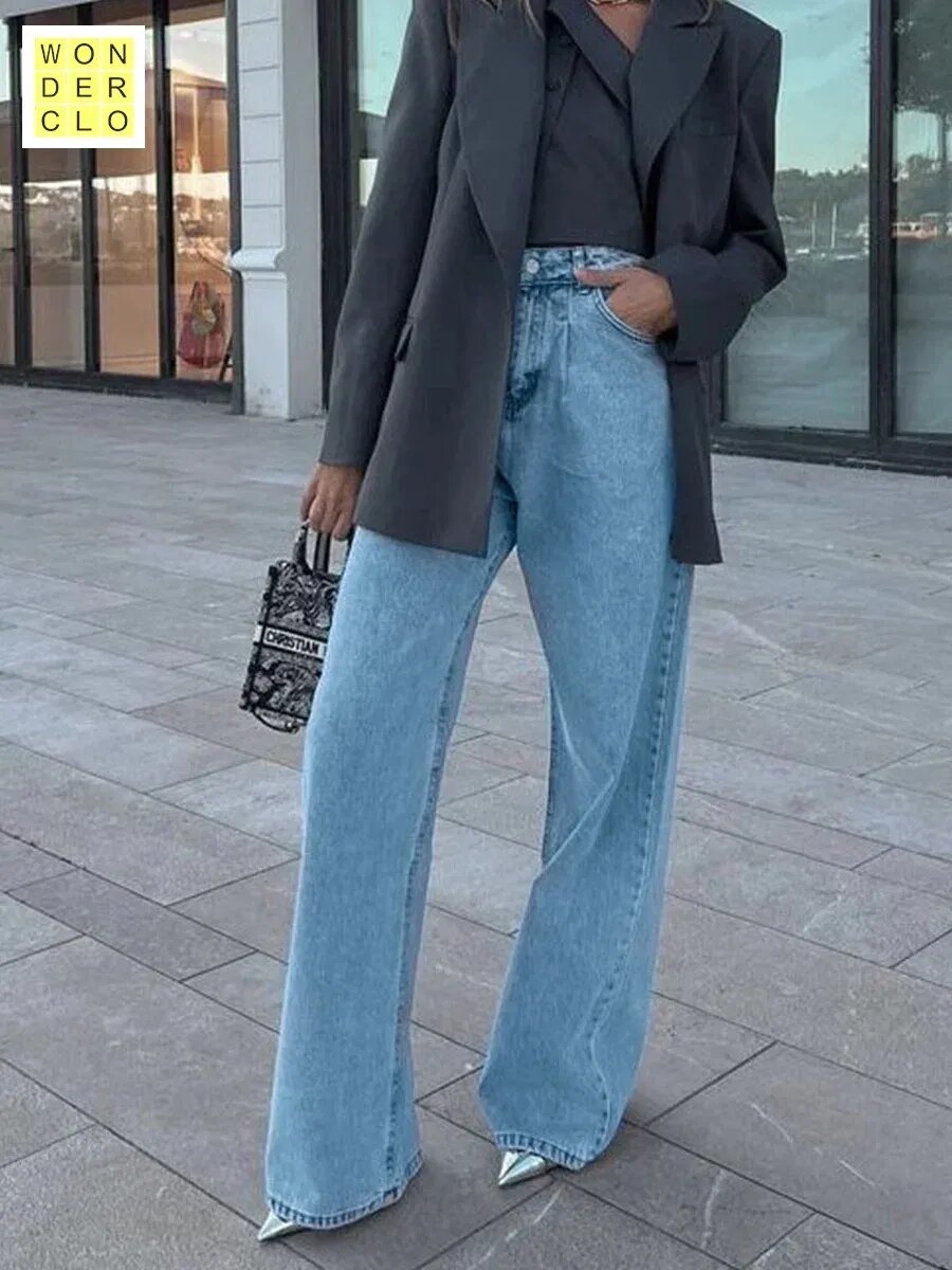 Джинсы трубы 