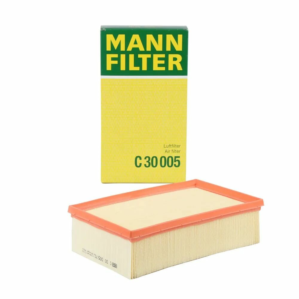 Фильтр воздушный MANN FILTER SKODA OCTAVIA 1.8, 2.0 2013, KODIAQ 2.0 2016, VW PASSAT B8 2015, TIGUAN 2.0 2016 (C30005)