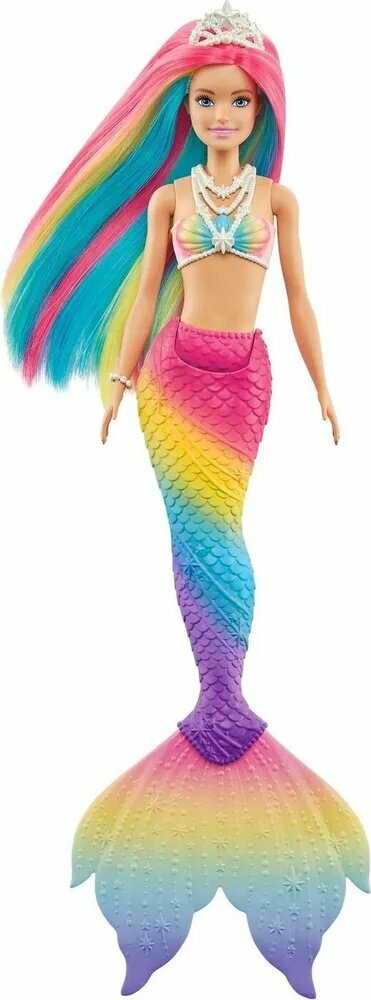 Кукла Barbie Русалка меняющая цвет в воде GTF89