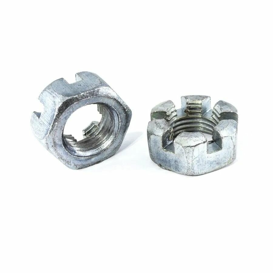 Гайки корончатые DIN 935 Zn М16, 10 шт.