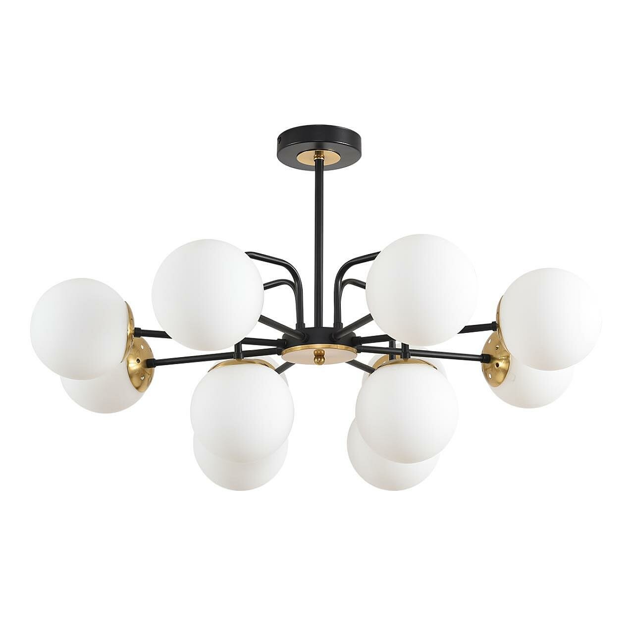 Потолочная люстра Lumion Elrona 8375/12C, E27, 720Вт, кол-во ламп:12шт, Черный