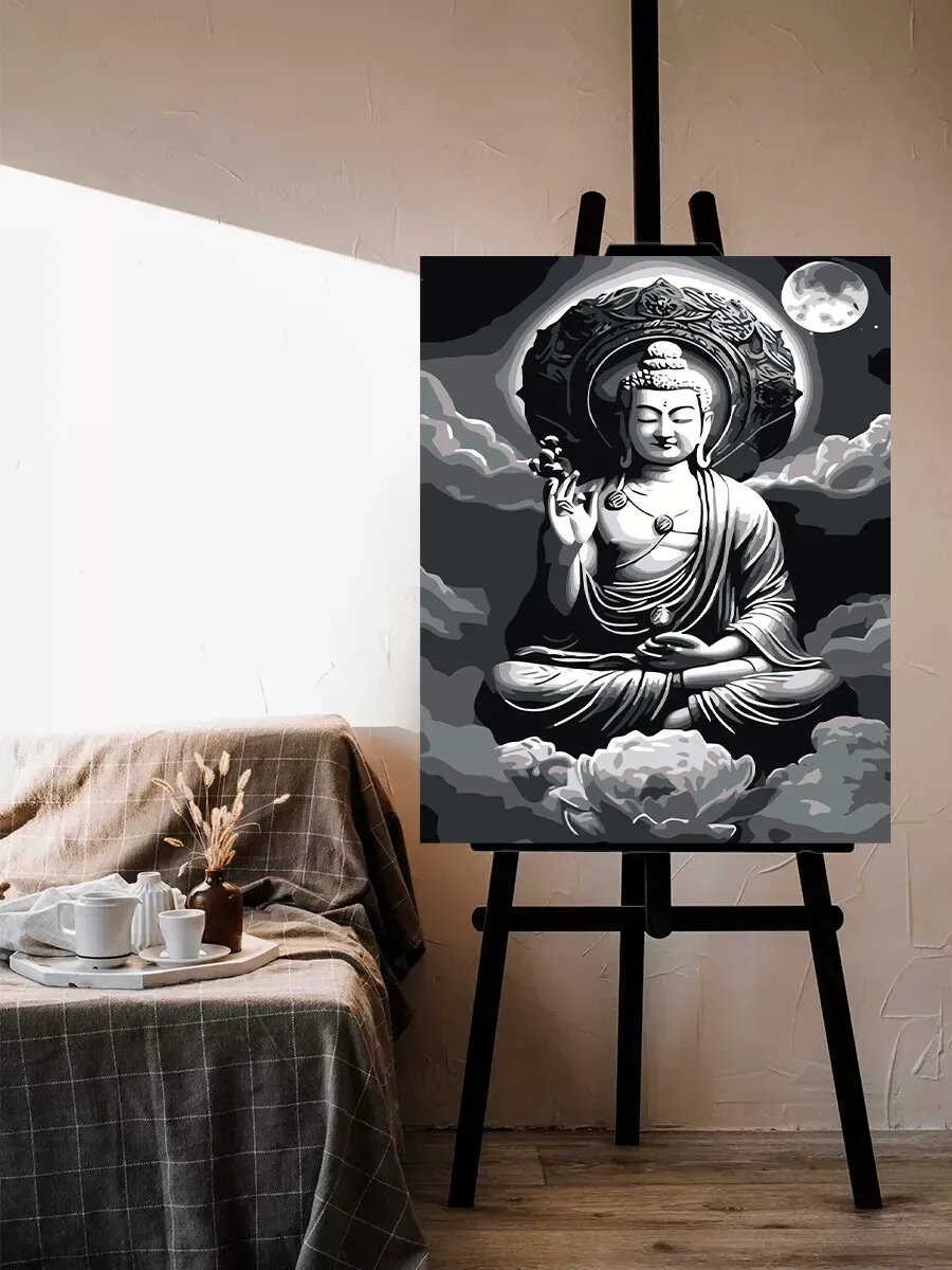 Картина по номерам Будда Шакьямуни Buddha Statue Религия