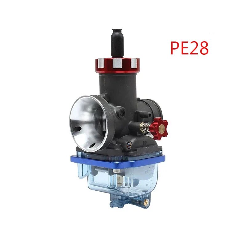 Карбюратор PE28 28 мм PE30 30 мм, карбюратор для карбюратора Keihin Honda CR80 CR80RB CR85 CR85R Kawasaki KSR 110 KX80 KX100, Синий