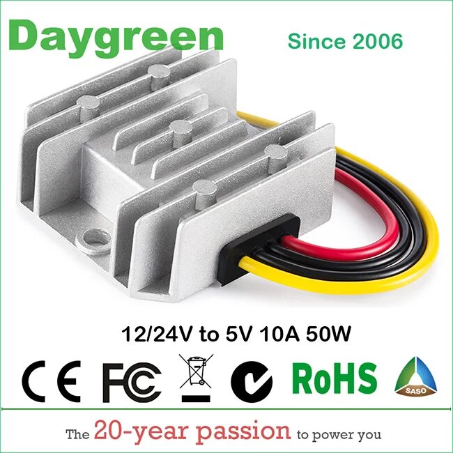 Daygreen Конвертер DC/DC D510 12/24В в 5В 10А