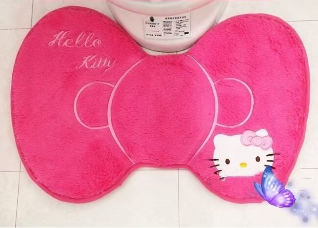 MINISO Sanrio Hello Kitty набор крышек для унитаза, РозовыйКоврик для пола