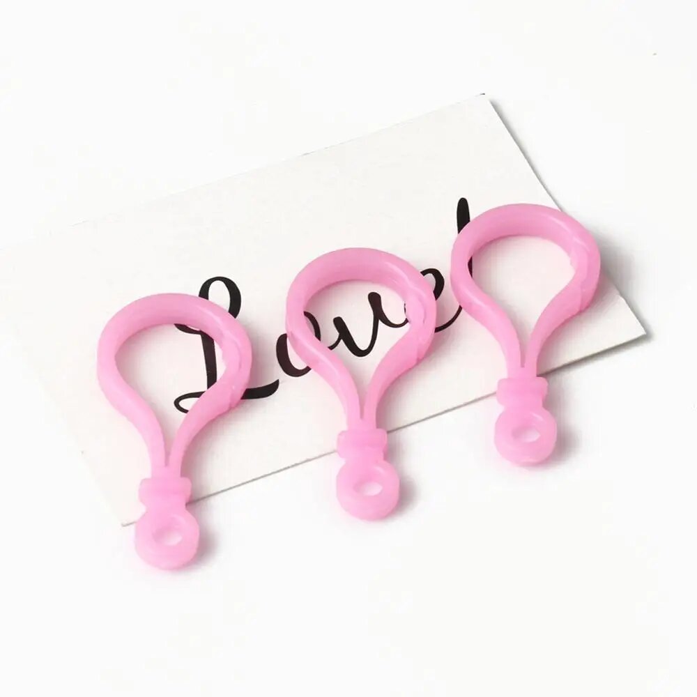 Пластиковые застежки-карабины для бижутерии 50/100 шт 50pcs, Pink