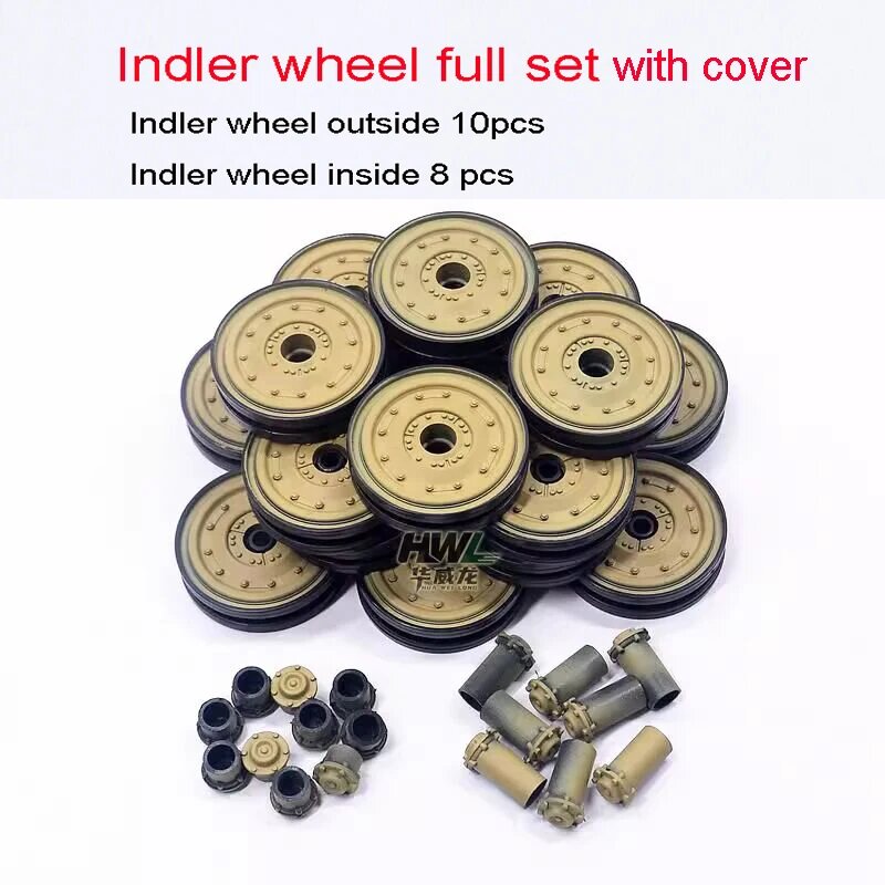 Запасная часть для танков HENG LONG 3888A-1 King Tiger: пластиковая гусеница wheel full set