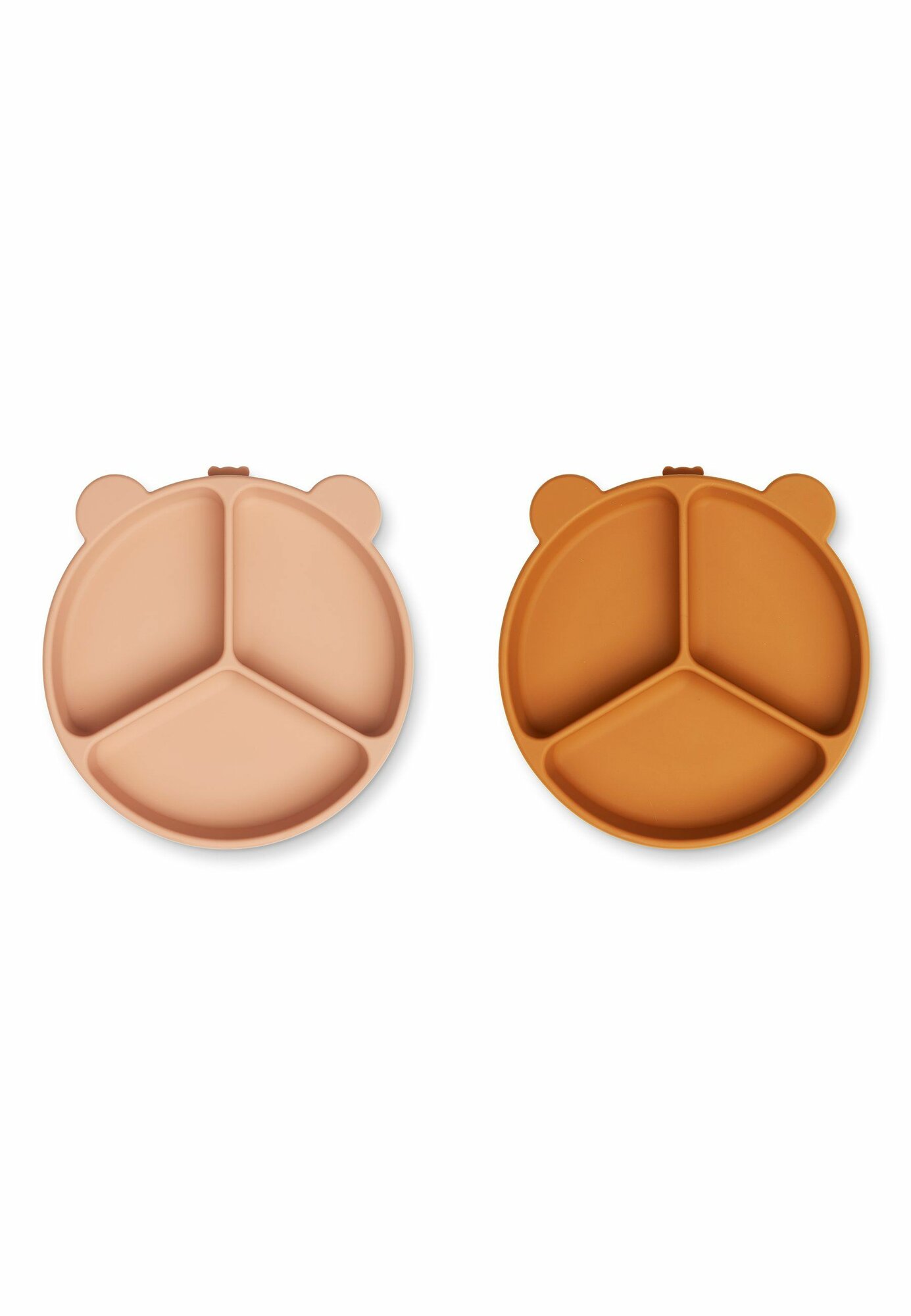 Набор из 2 тарелок секционных LIEWOOD STACY, диаметр 17 см, цвет оранжевый, светло-розовый