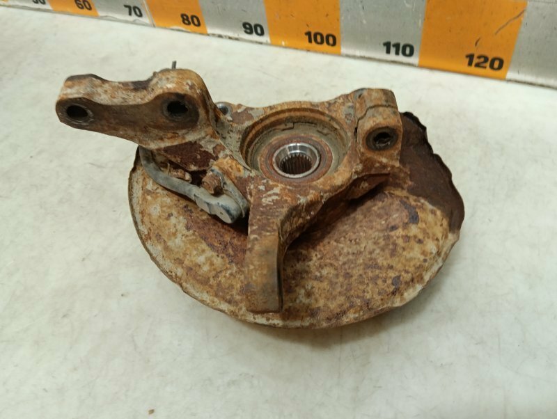 Б/У в сборе со ступицей, ступица Кулак поворотный Mitsubishi Outlander 2003 1 Перед. Лев. 443852 MITSUBISHI арт. MR491325