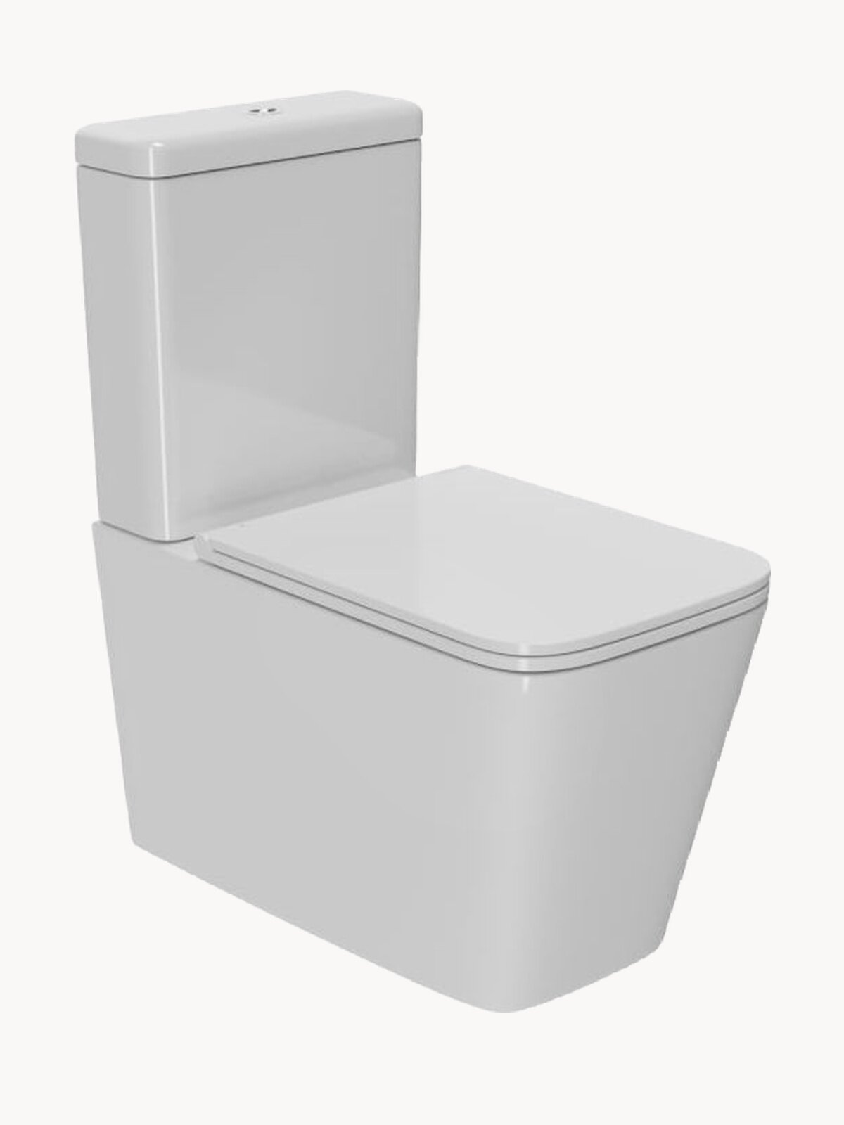 Унитаз напольный безободковый торнадо обратного потока Bau Stil Hurricane-2, усиленное бысросъемное сиденье микролифт