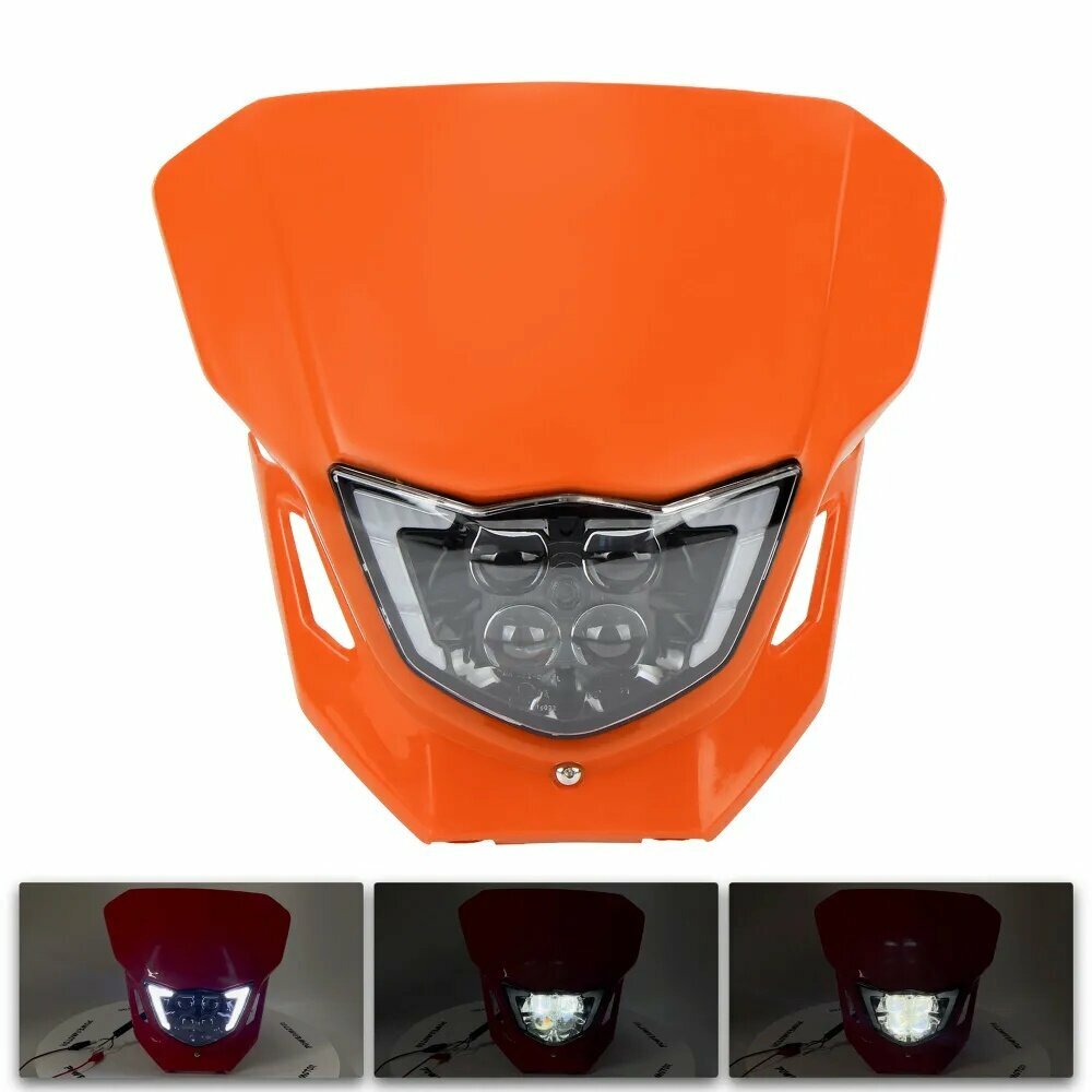 Светодиодные фары для мотоциклов, подходящие для внедорожных мотоциклов for Yamaha BSE Kayo WR YZ 250F 450 TT125 T2 Z4 MX