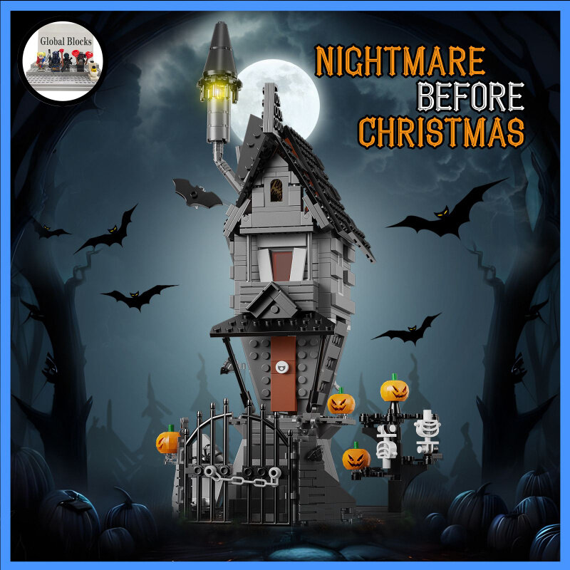 Конструктор Jack совместимы с конструкторами лего, The Nightmare Before Christmas/Halloween Nightmare Castle 568деталей 22CM, пакет купить на OZON по низкой цене (1655009997)