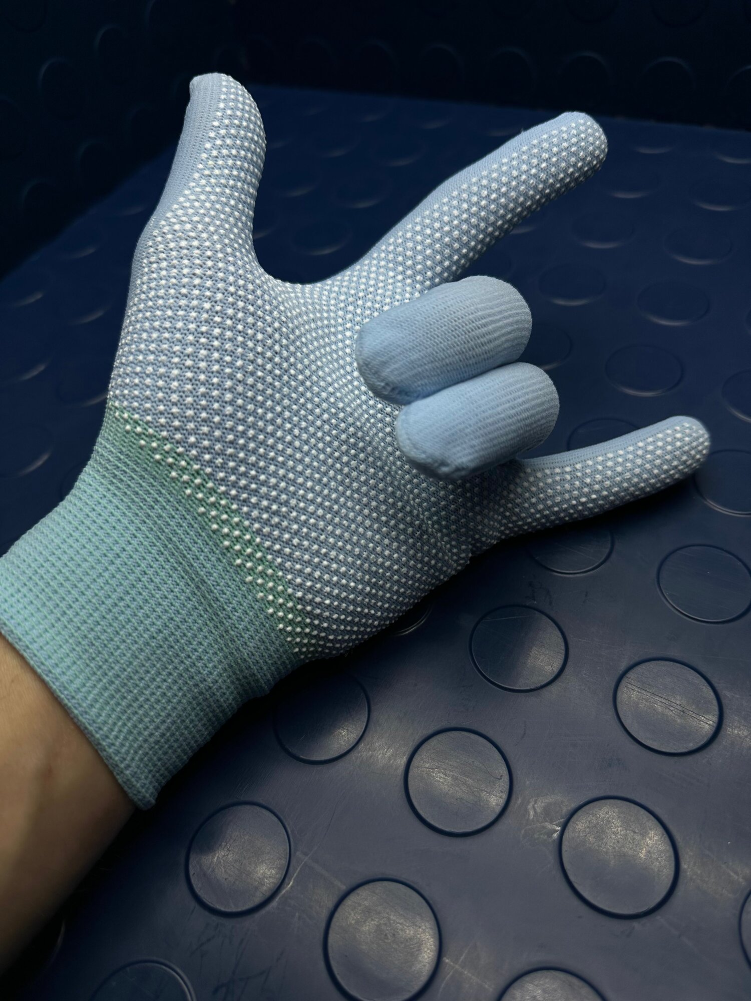 Чёткие перчатки 3 пары, M, сиреневые