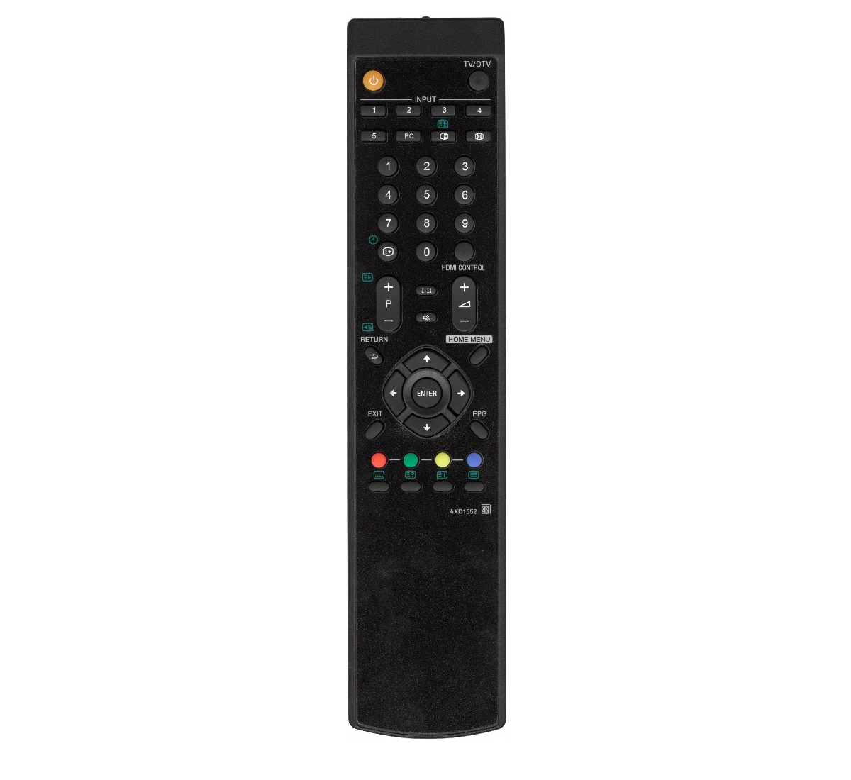 Пульт Huayu AXD1552, для телевизора, Pioneer, цвет чёрный, ИК-сигнал