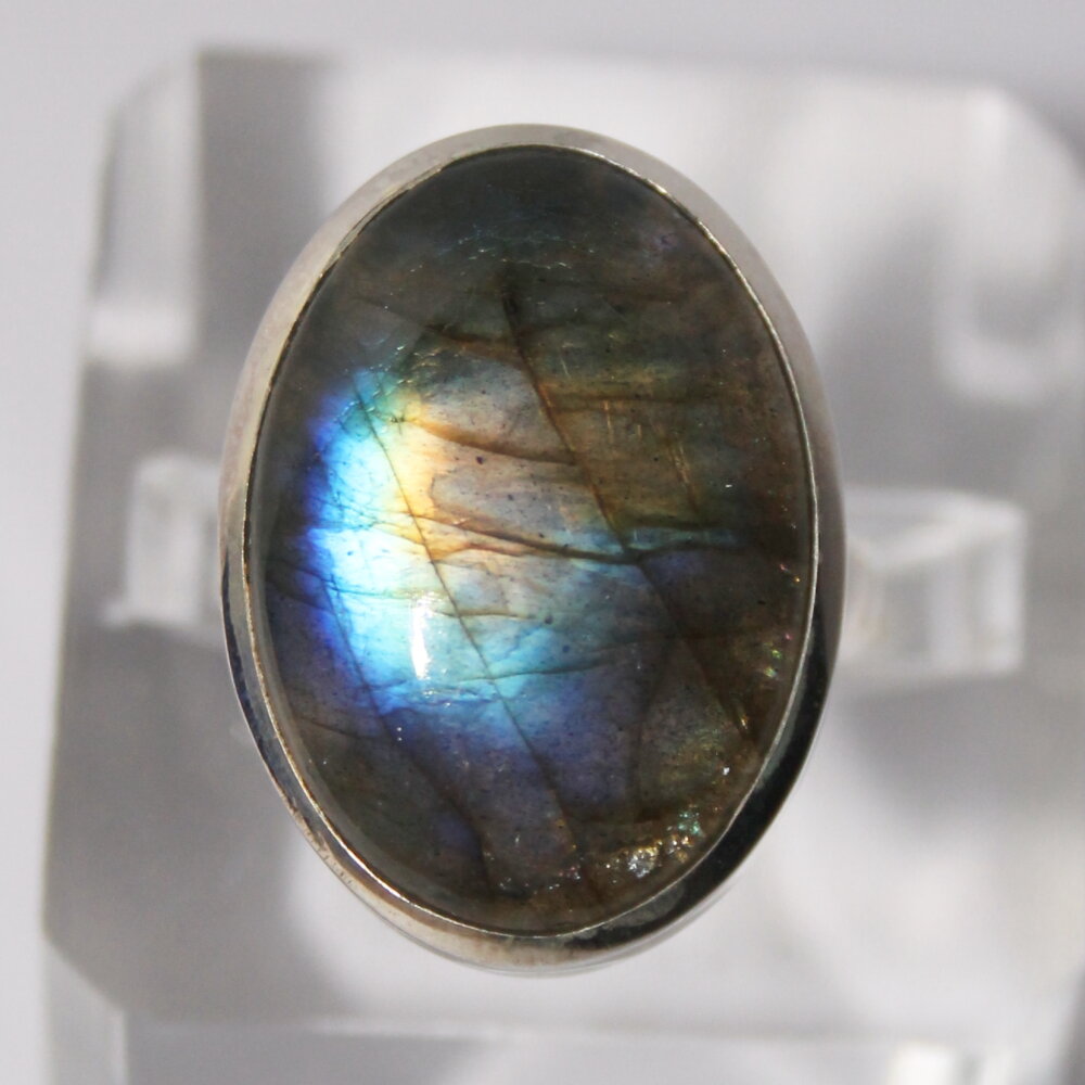 Кольцо-кулон, лабрадорит