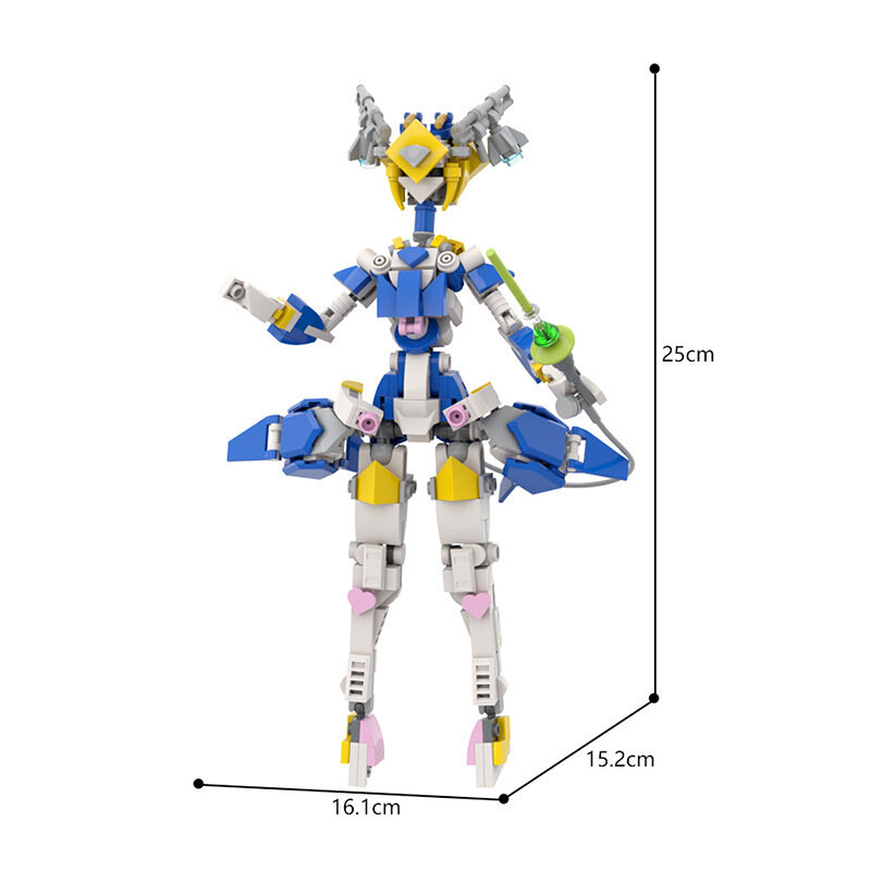 Игрушки из серии Creative Machine Girl совместимы с настольными строительными блоками LEGO Humanoid.