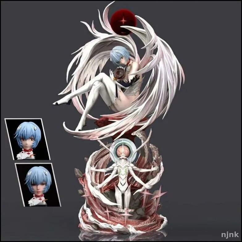Фигурка Евангелион Рей Аянами Ангел / Evangelion Rei Ayanami Angel (46см)