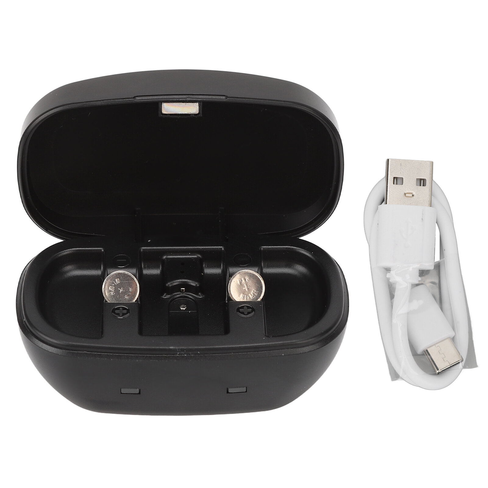 Зарядное устройство для слуховых аппаратов A13 с USB-портом, портативный, с длительным сроком службы и возможностью перезарядки.